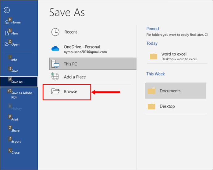 How To Convert Word To Excel