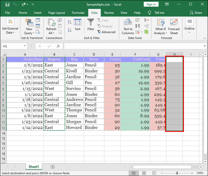 How To Rearrange Columns In Excel