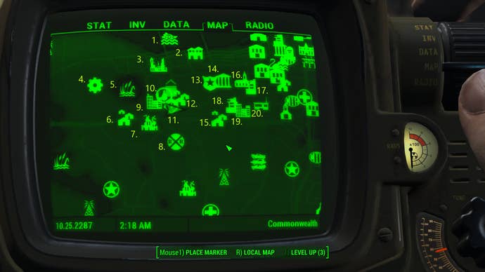 Fallout 4 World Map With All Areas Unlocked