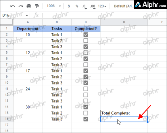 How To Count Checkboxes In Google Sheets